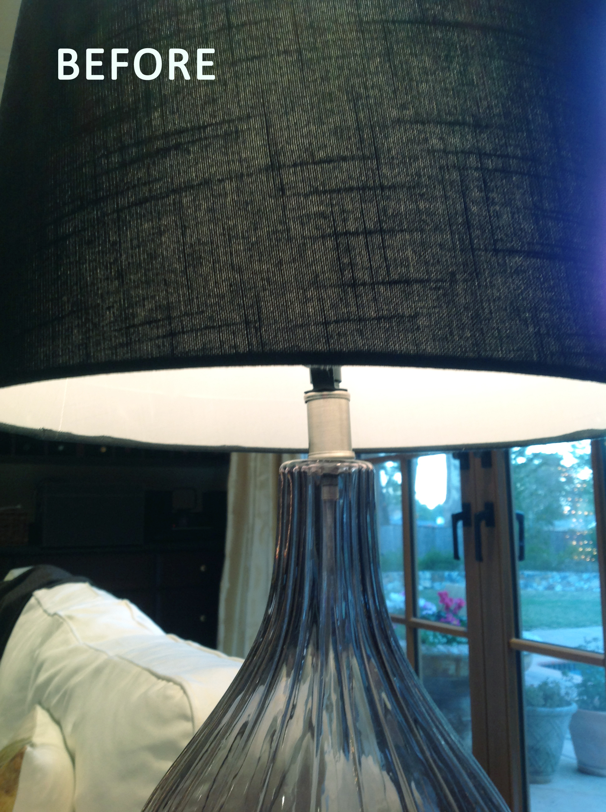 Lamp Shade With Gold Lining | Once Again, My Dear Irene